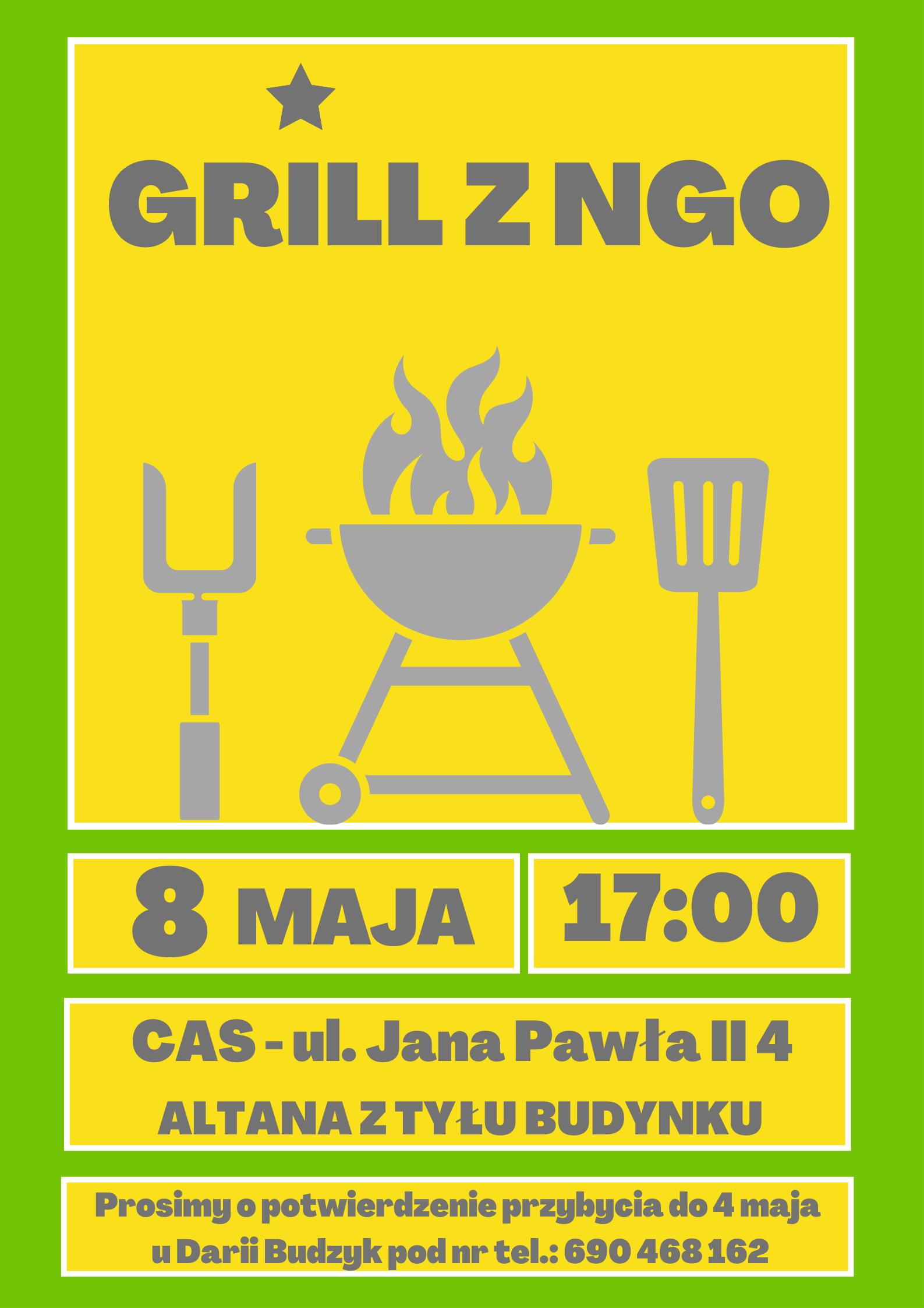 GRILL Z NGO 8 MAJA! - Centrum Aktywności - Centrum Aktywności
